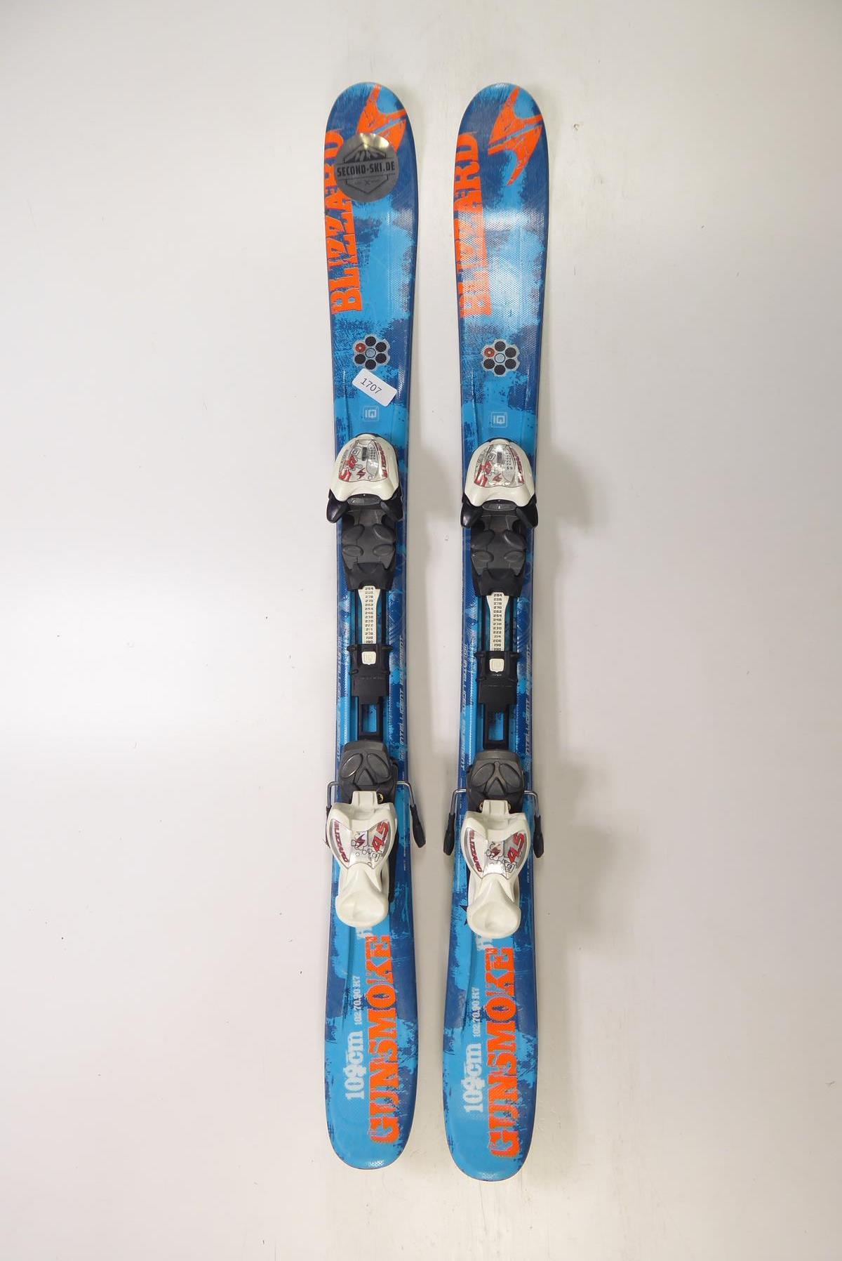 BLIZZARD Gunsmoke Kinder-Twin-Tip-Ski Länge 109cm (1,09m) inkl. Bindung ...